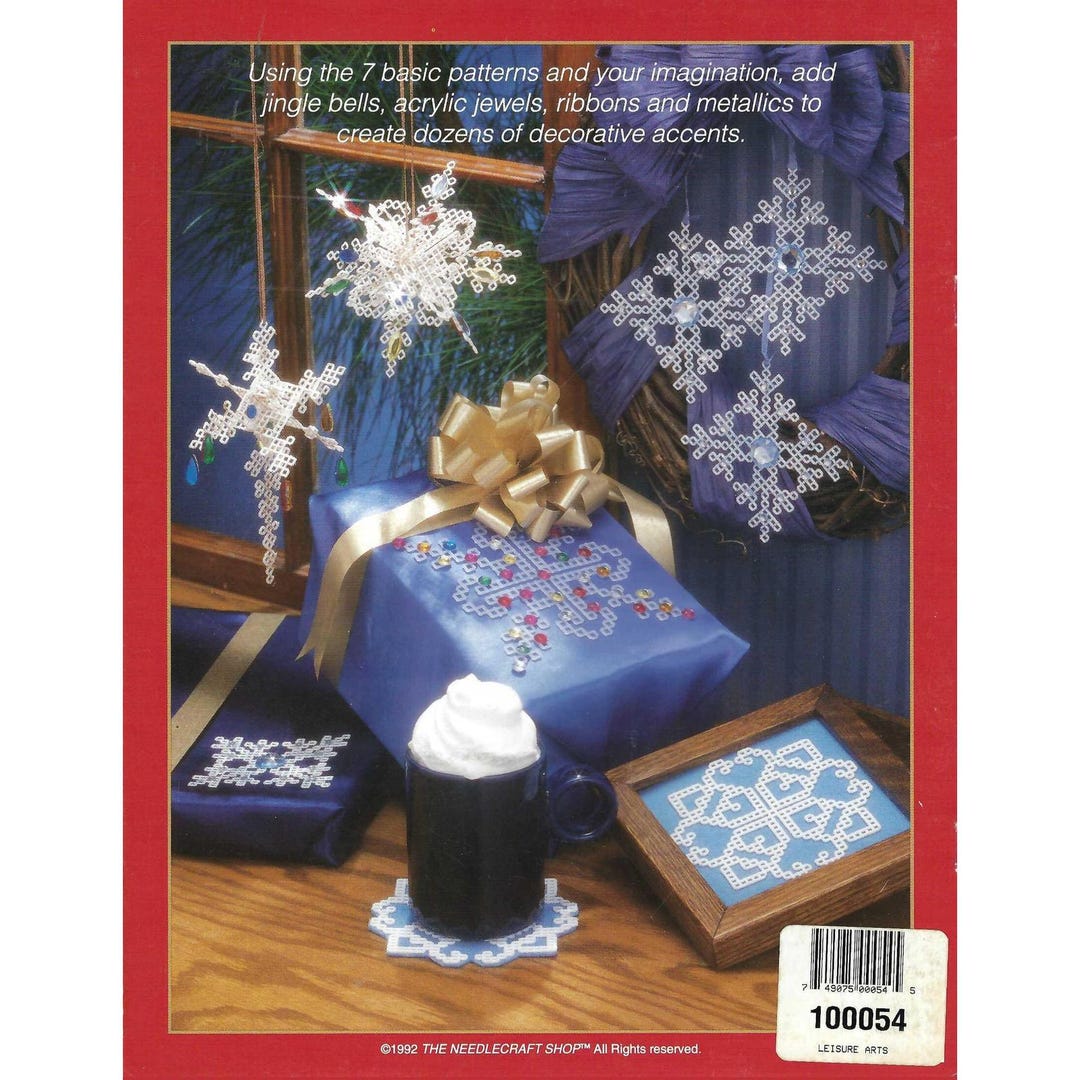 Snowflakes Plastic Canvas Pattern Book the Needlecraft Shop #923336 - Etsy