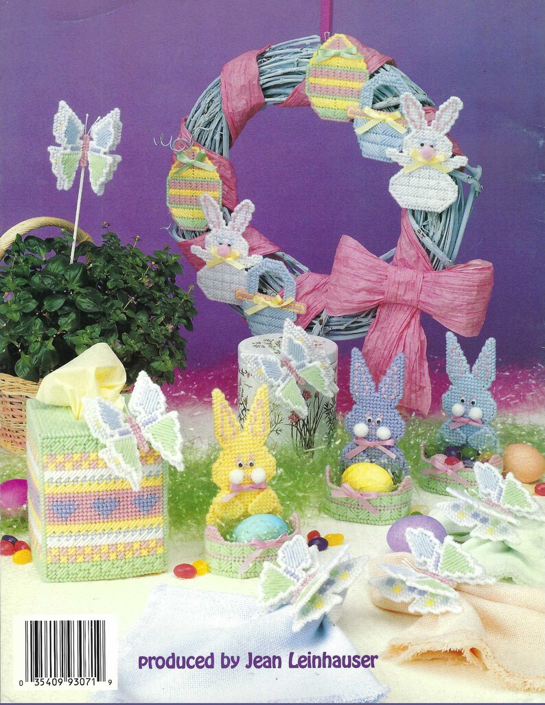 Easter Egg Party Plastic Canvas Pattern Book American School - Etsy