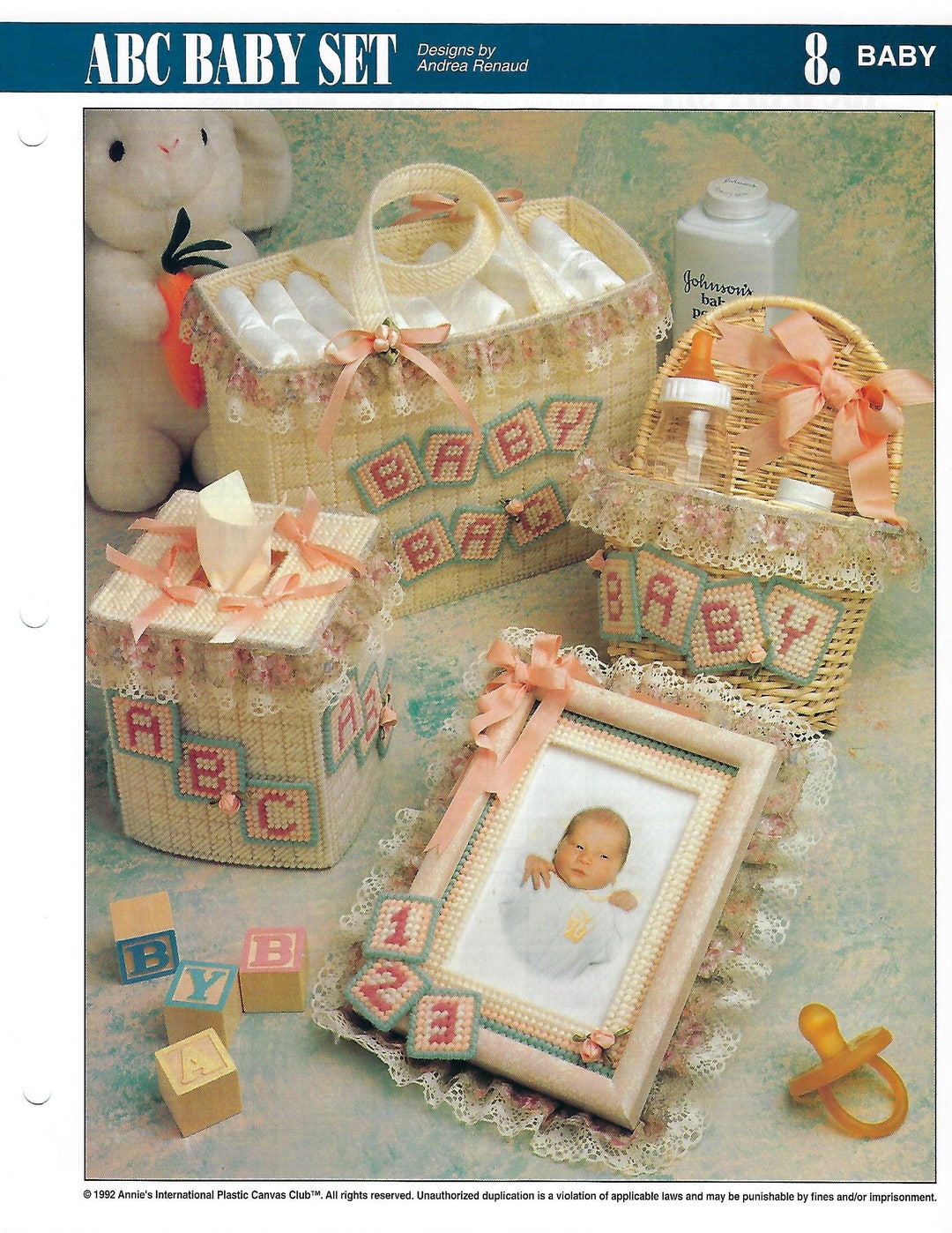 ABC Baby Set Plastic Canvas Pattern/annie's International Plastic ...