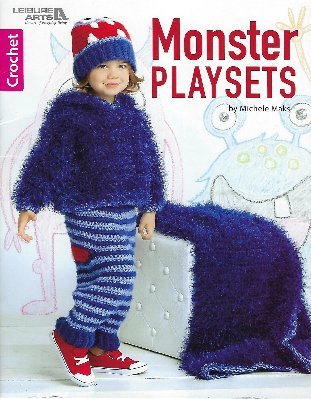 Monster Playsets Crochet Pattern Book/leisure Arts #7227 - Etsy
