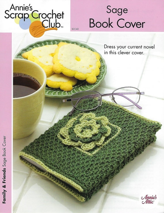 Sage Book Cover Crochet Pattern Flower Book Cover | Etsy