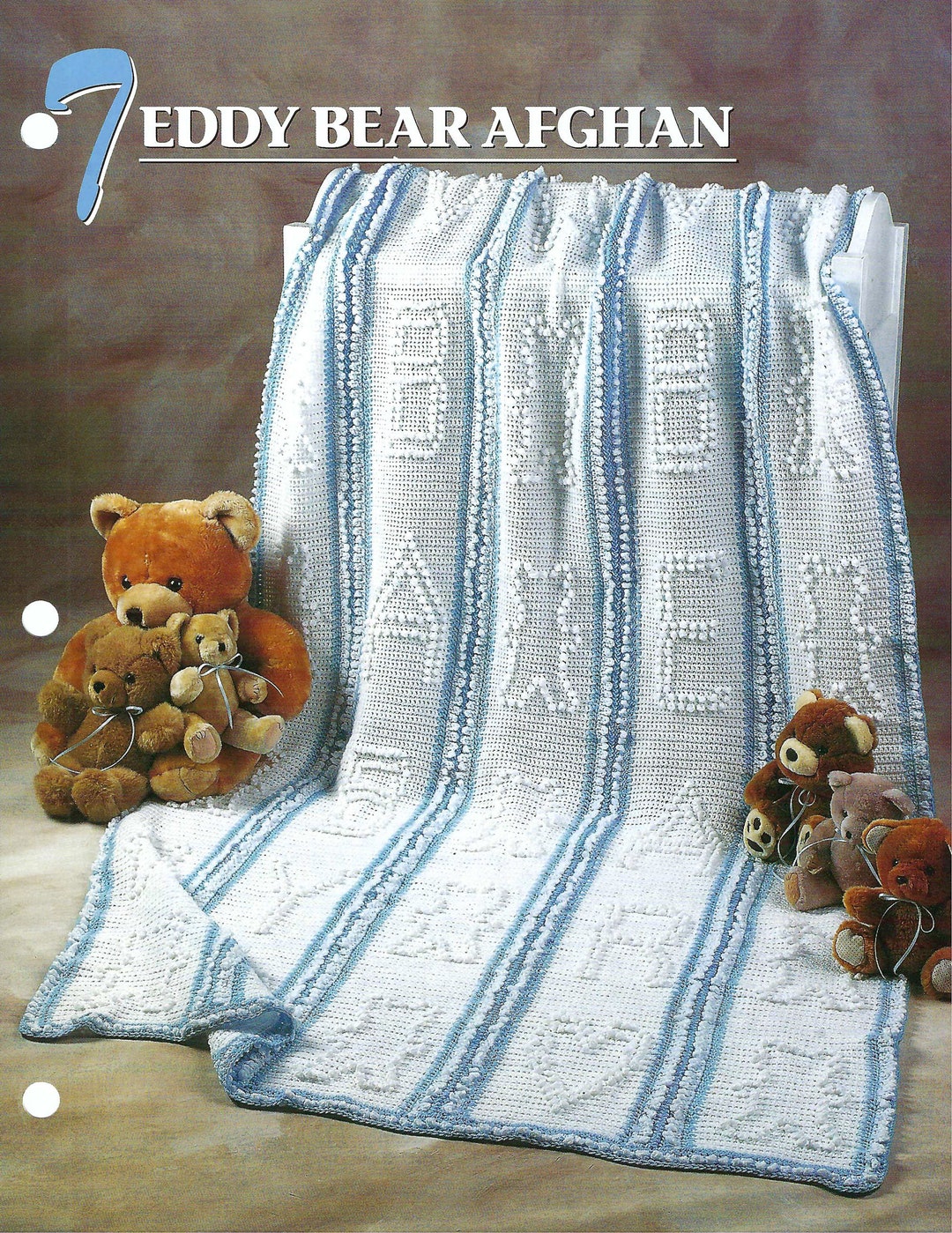 Teddy Bear Afghan Crochet Pattern/annie's Crochet Quilt & - Etsy