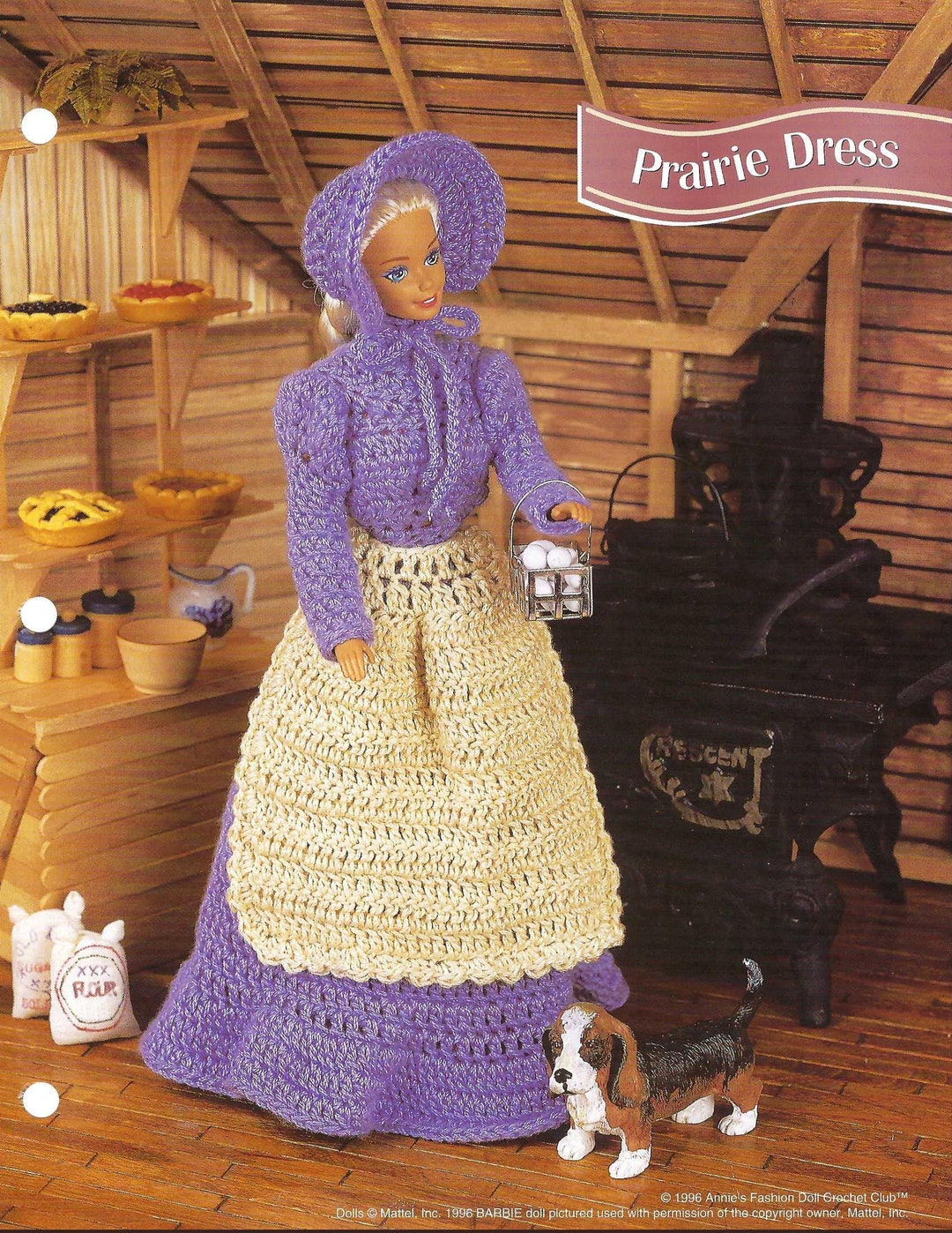 Prairie Dress Crochet Fashion Doll Pattern - Annie's - Etsy