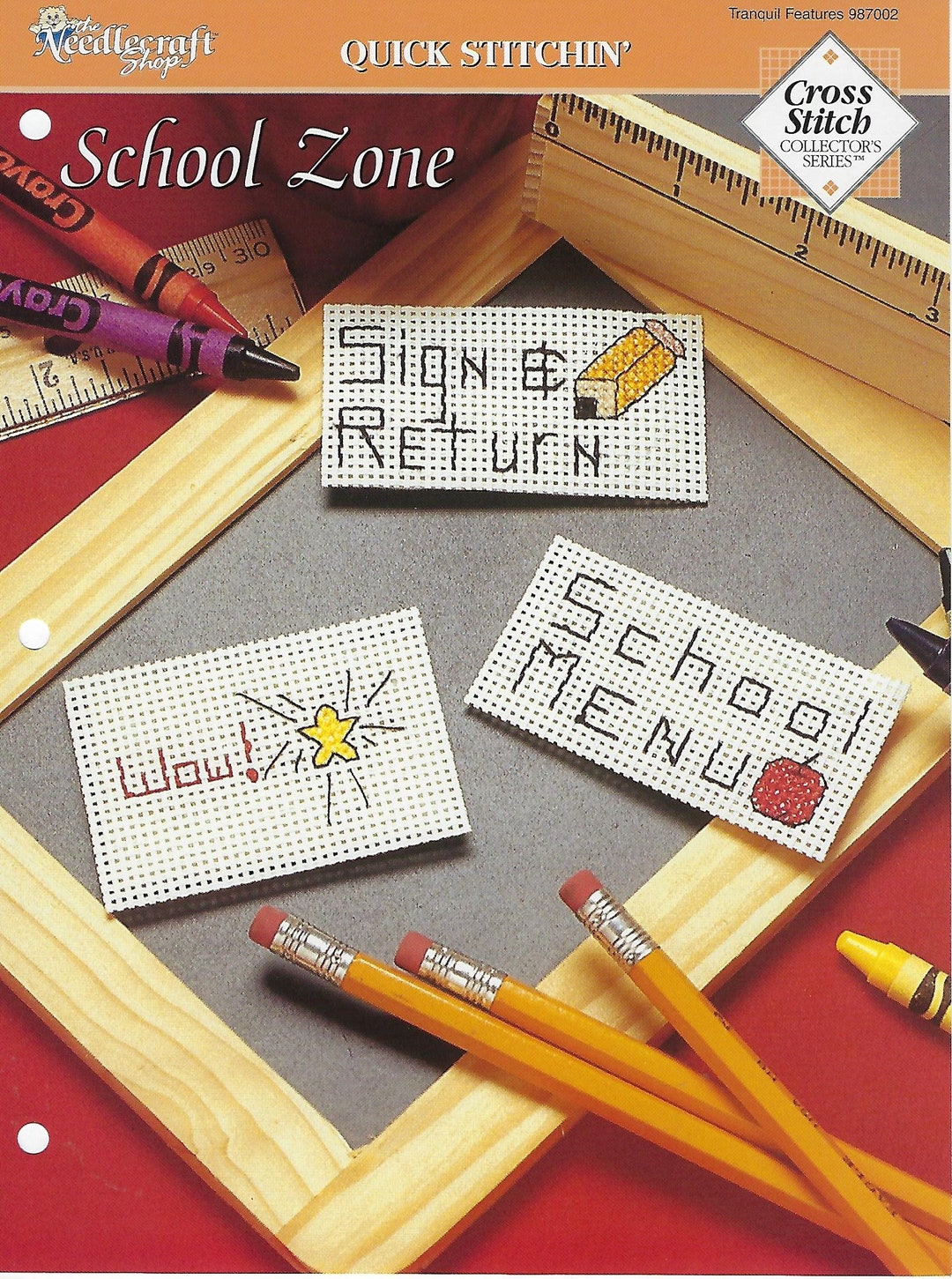 School Zone Cross Stitch Pattern/the Needlecraft Shop Cross Stitch ...