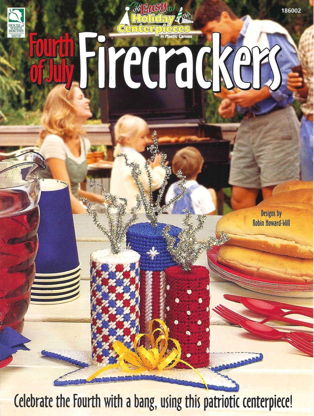 Fourth of July Firecrackers Plastic Canvas Pattern - House of White ...