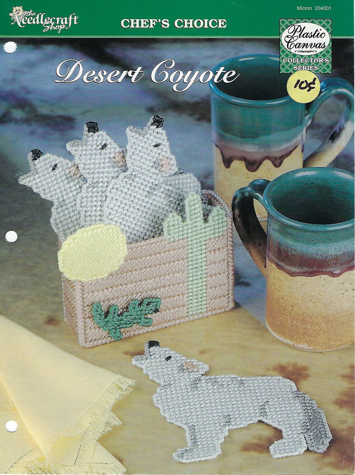Desert Coyote Plastic Canvas Pattern the Needlecraft Shop - Etsy