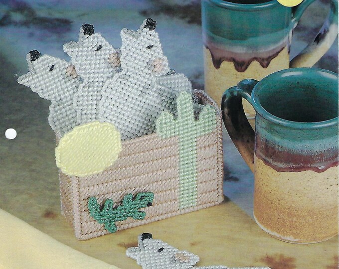 Desert Coyote Plastic Canvas Pattern - the Needlecraft Shop - Etsy