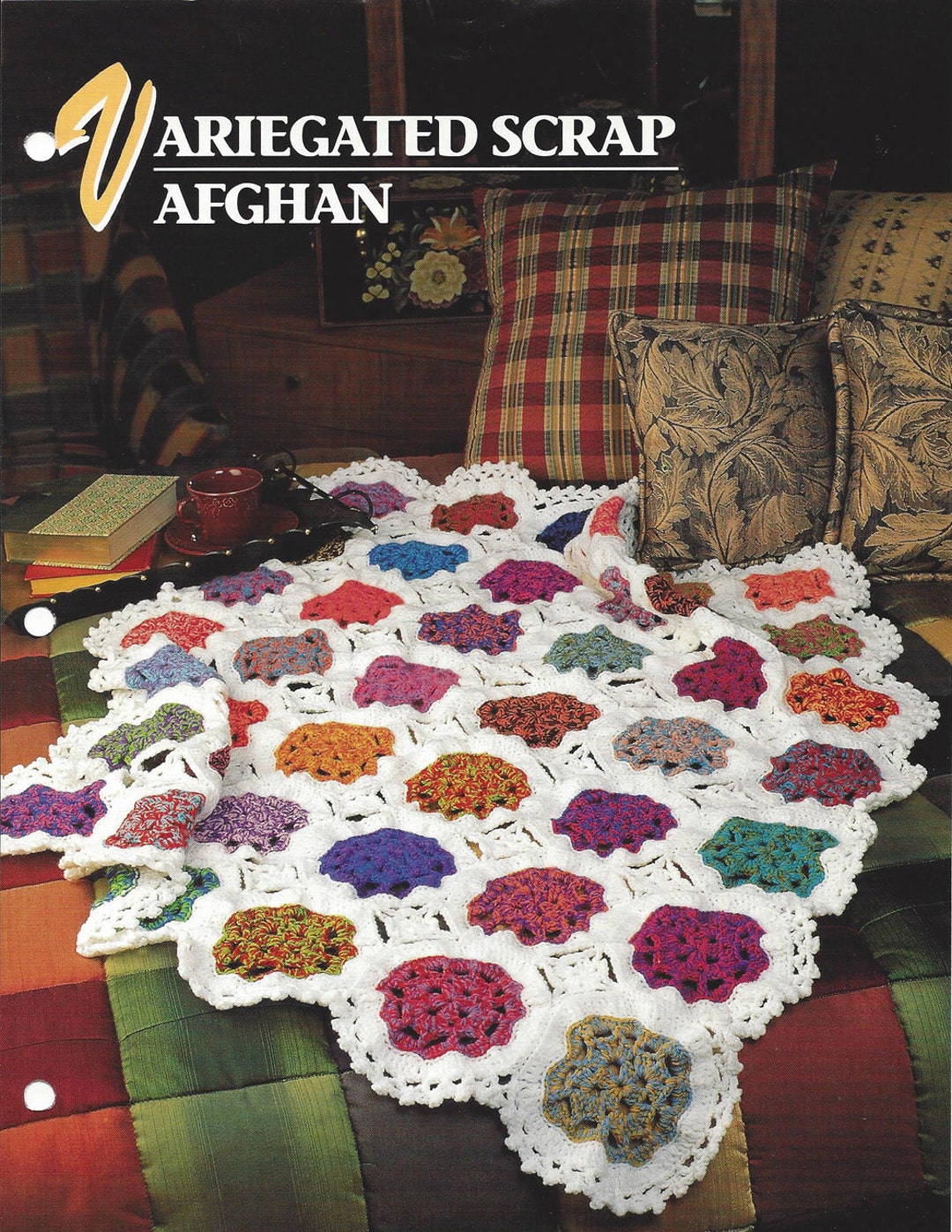 Variegated Scrap Afghan Crochet Pattern/annie's Crochet Quilt & Afghan ...