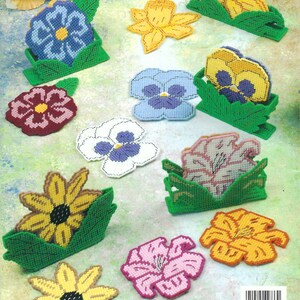 Flower Coaster Plastic Canvas Pattern Book the Needlecraft Shop 842733 ...