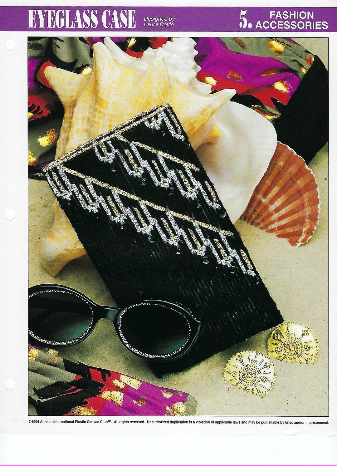Eyeglass Case Plastic Canvas Pattern/annie's International Plastic ...