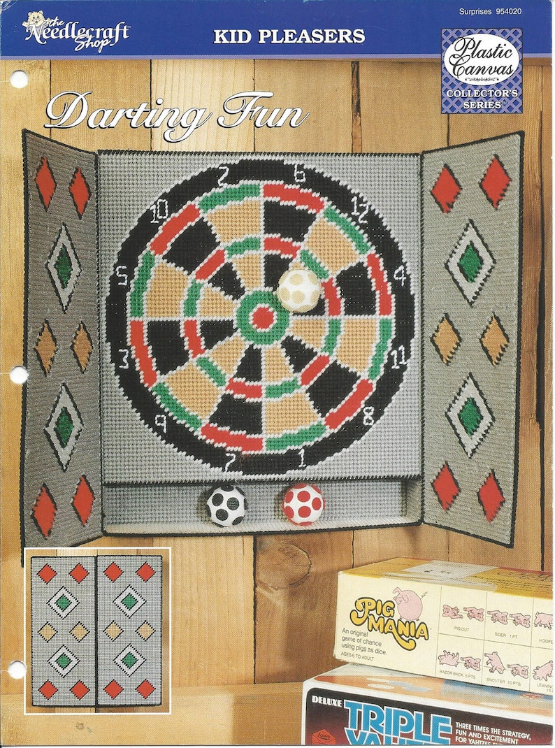 Darting Fun Plastic Canvas Pattern the Needlecraft Shop - Etsy