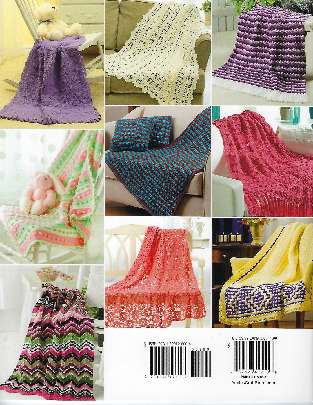 Amazing Crochet Afghans Pattern Book/annie's Crochet 871728 - Etsy