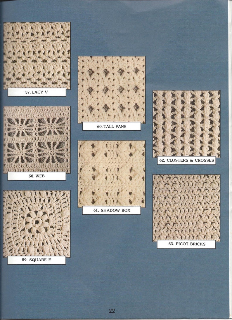63 More Easy-To-Crochet Pattern Stitches Pattern | Etsy