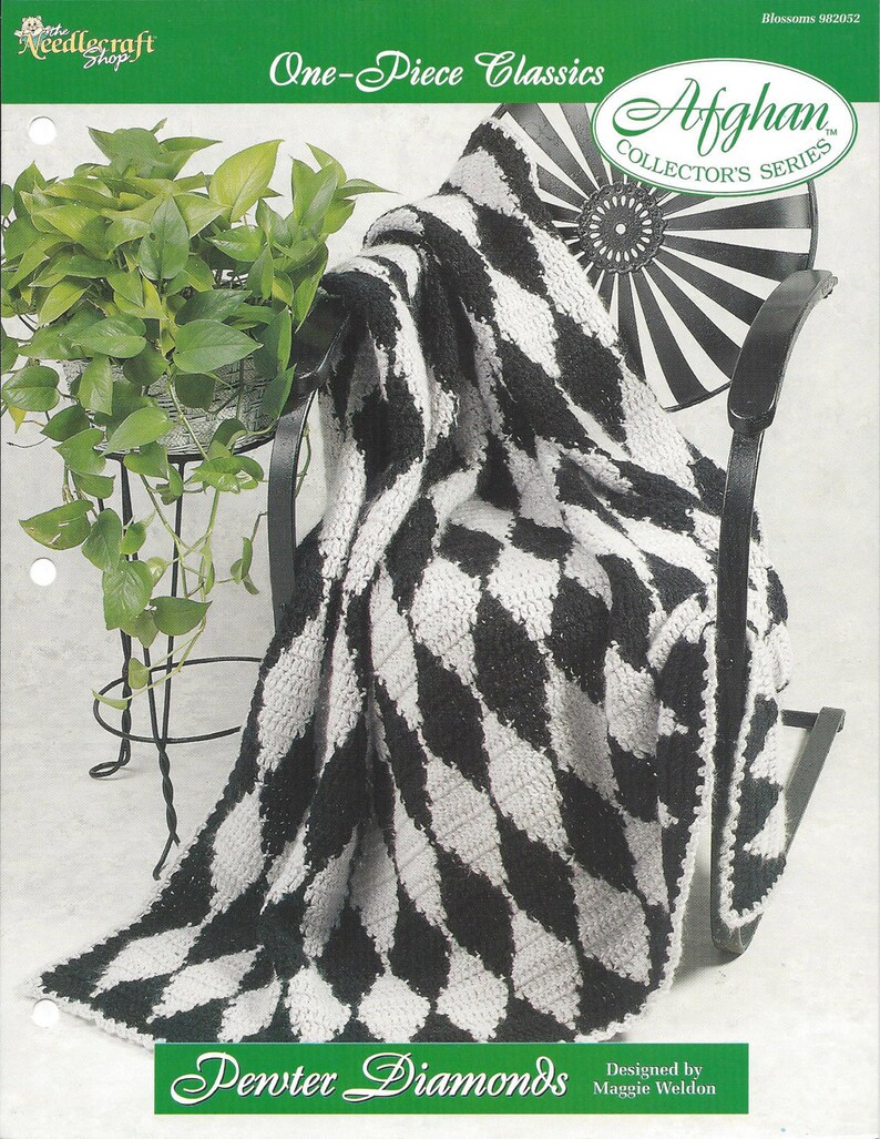Crochet Diamond Heirloom Afghan Pattern Home Decor - Etsy
