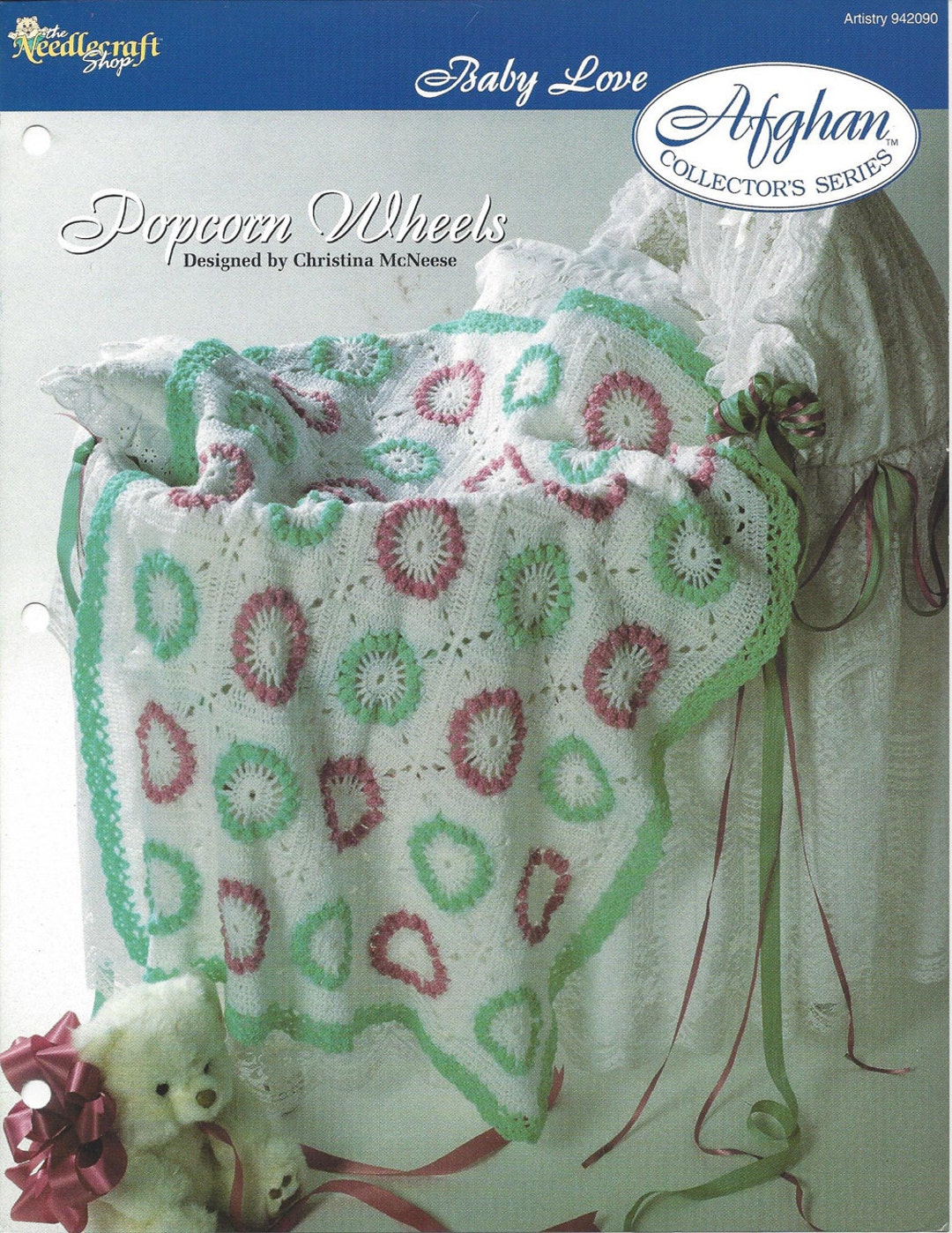 Popcorn Wheels Crochet Afghan Pattern/the Needlecraft Shop - Etsy