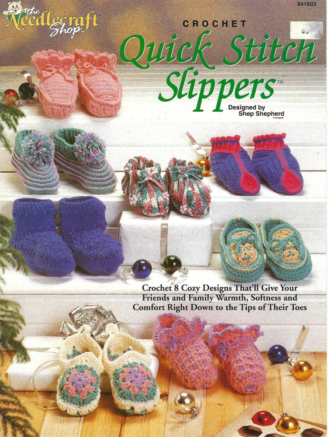 Quick Stitch Slippers Crochet Pattern Book - the Needlecraft Shop ...