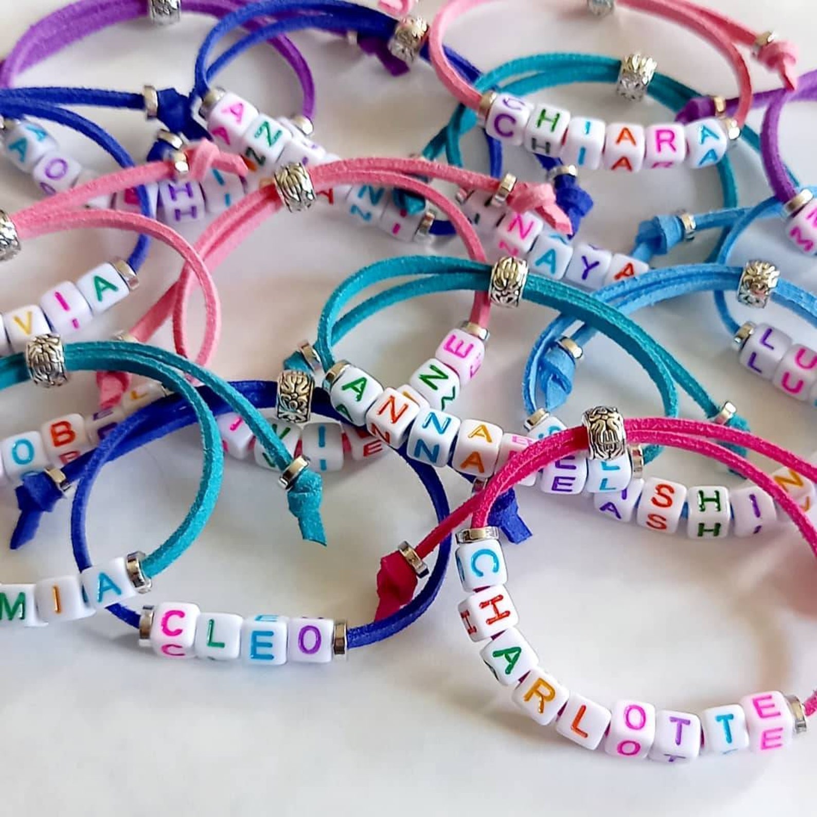Personalised Name Friendship Children's Braceletscustom - Etsy