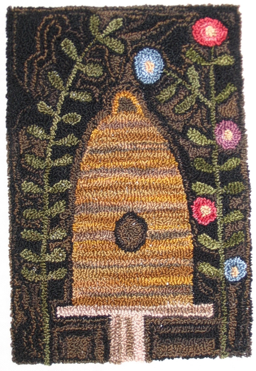 Punch Needle Pattern Bee Skep Pdf - Etsy