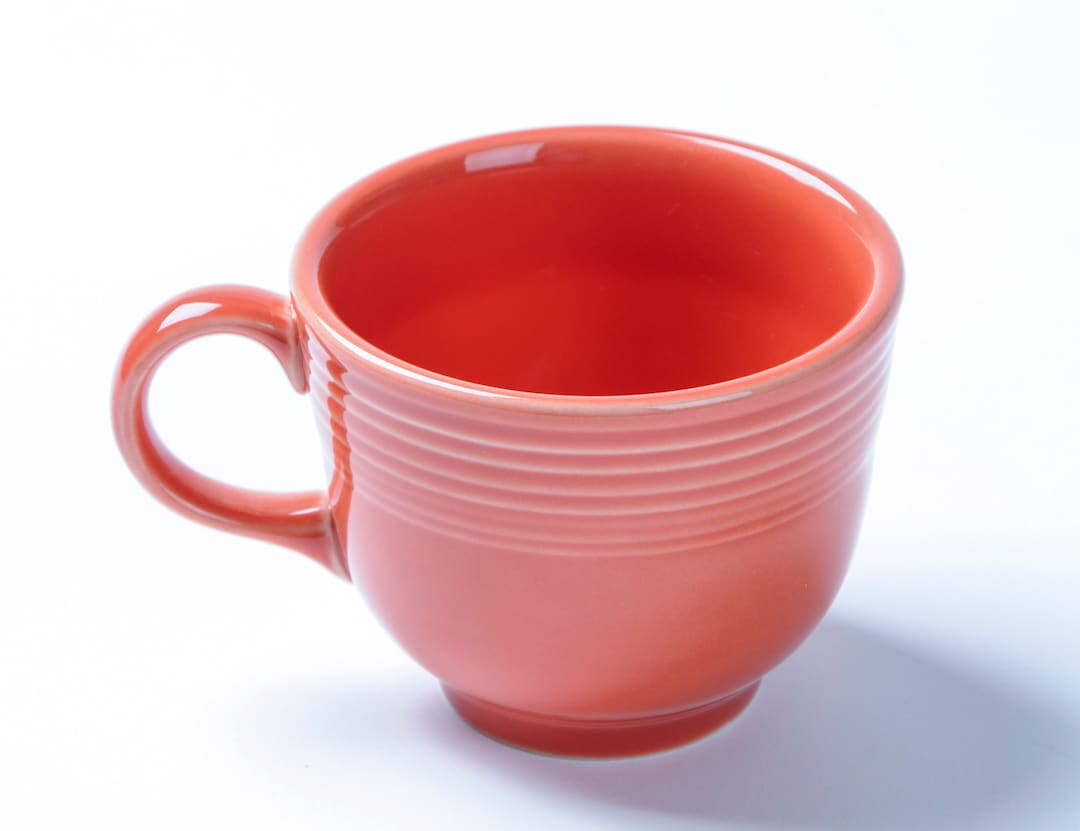 Fiestaware Persimmon Retired Color Cup mold & Ink Stamped - Etsy