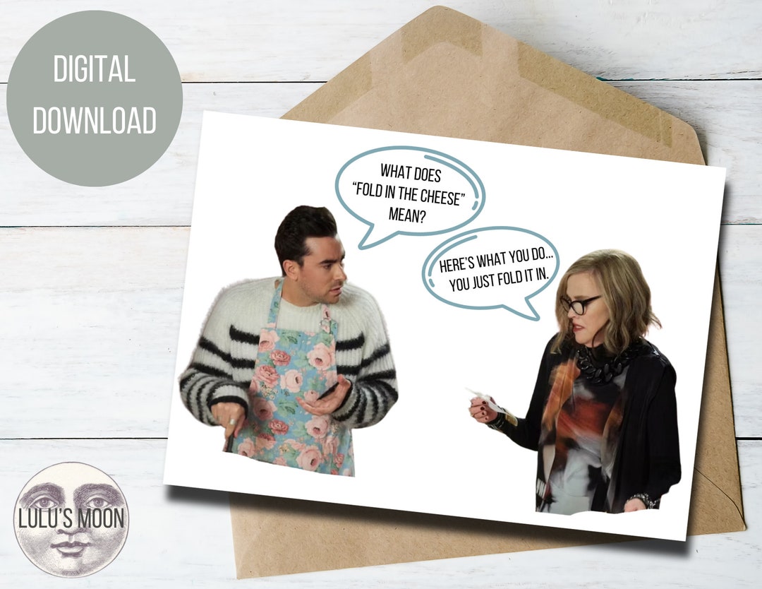 Schitt's Creek Funny Card – Fold in the Cheese, Mother's Day (digital ...