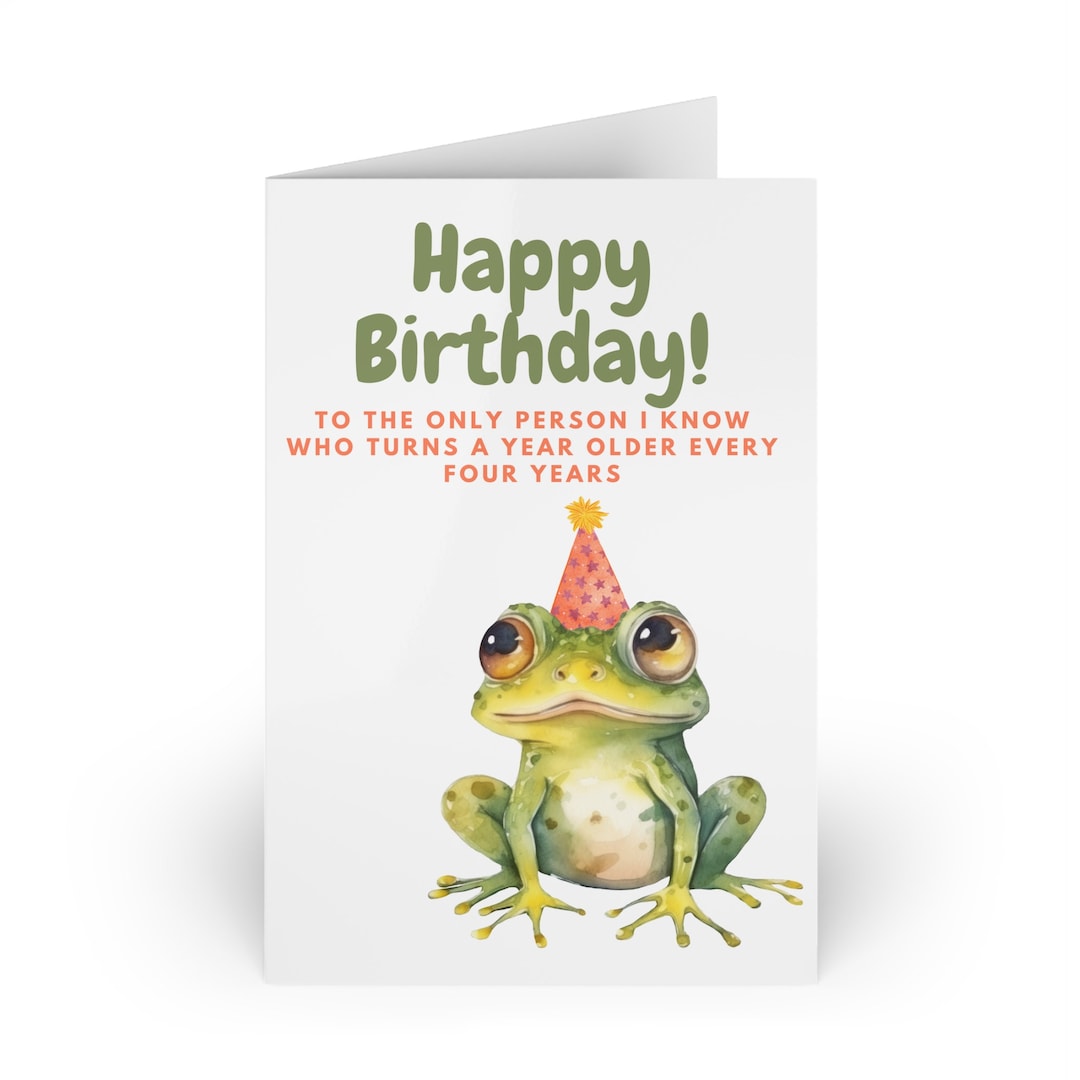 Happy Birthday Leap Year Card 4x6 Comes With Envelope - Etsy