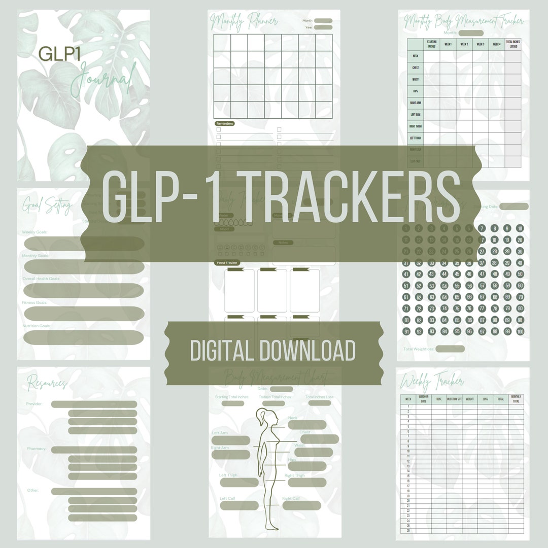 Weight Loss Journal, Semaglutide Weight Loss Tracker PDF, Goal Tracker ...
