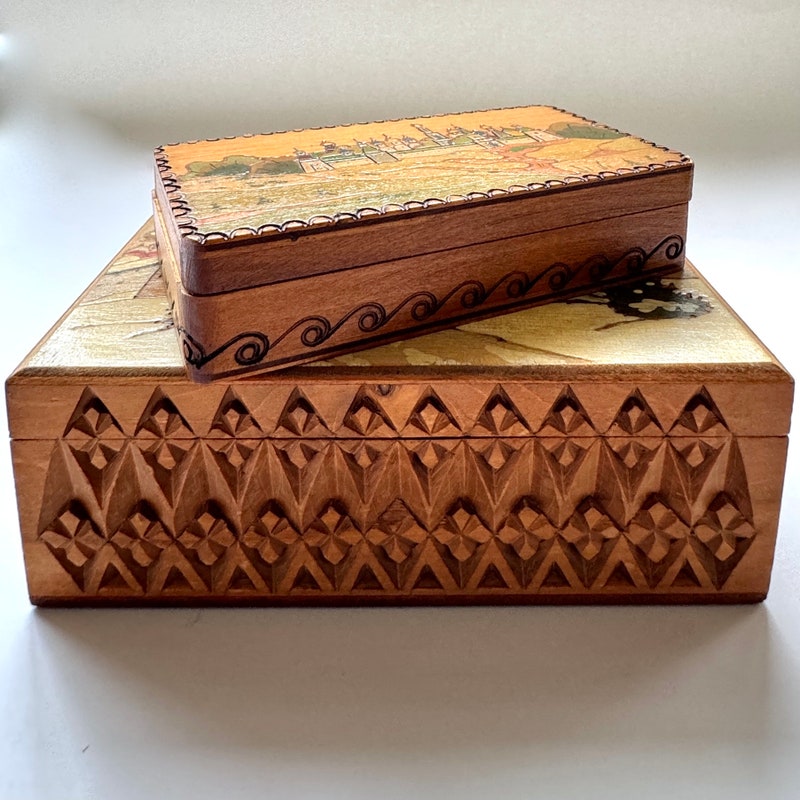 Carved Russian Box - Etsy