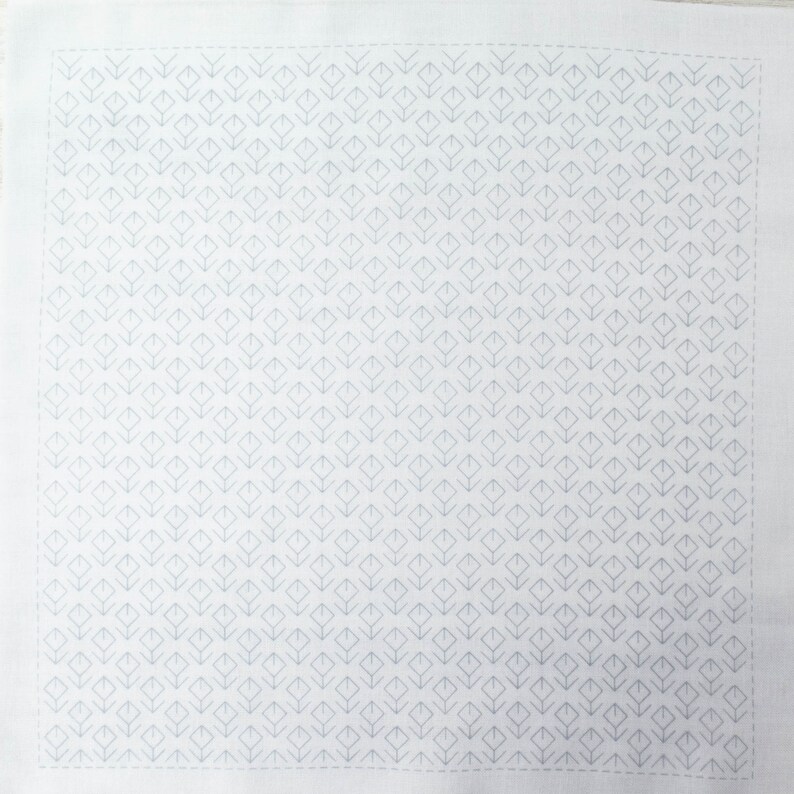 Cute Sashiko Sampler | Hitomenzashi One Stitch Sashiko Pattern on Pre ...