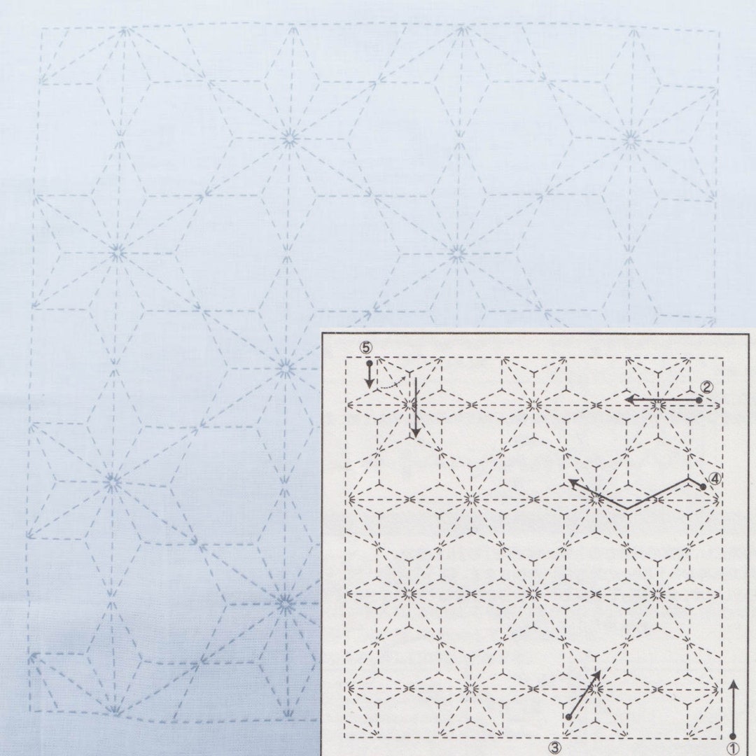 Sashiko Kit | Olympus Sashiko Embroidery Pattern, Traditional Japanese ...