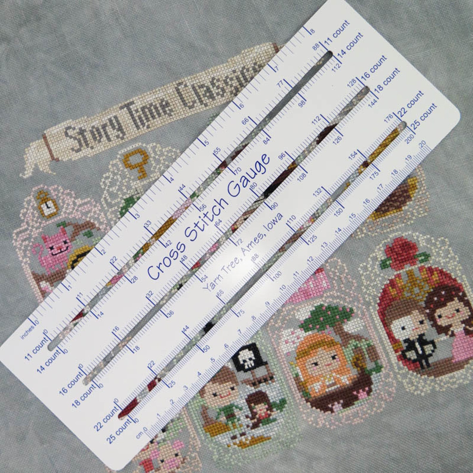Cross Stitch Gauge | Counted Cross Stitch Ruler, Fabric Count Finder ...