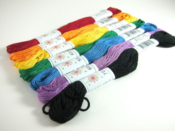Rainbow Embroidery Floss Set Sublime Stitching Embroidery - Etsy