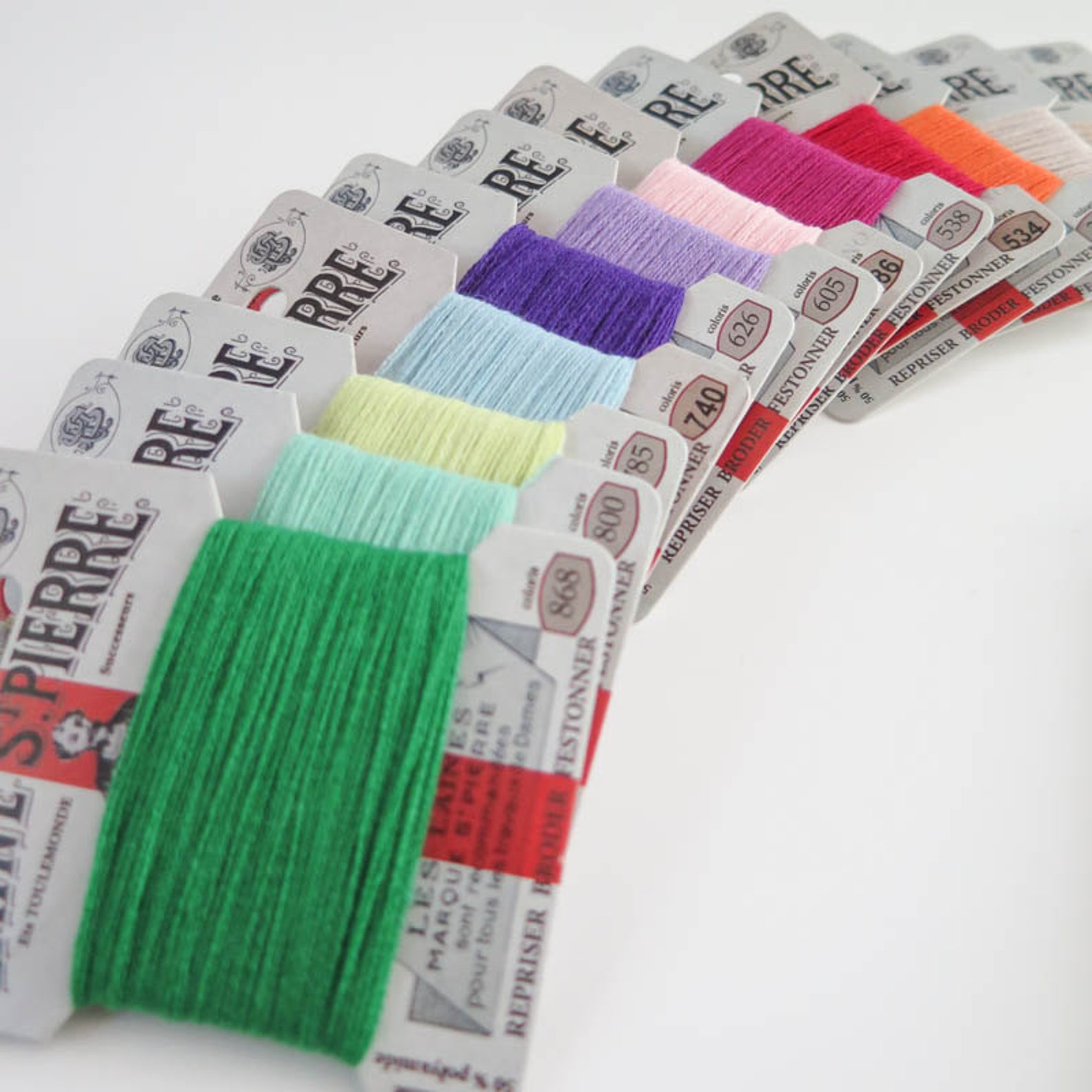Wool Embroidery Floss | 12 Color Laine St. Pierre French Wool ...