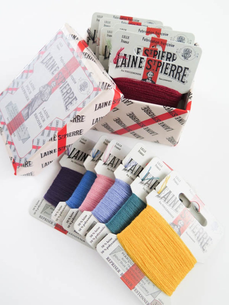 Wool Thread Set 12 Color Laine St. Pierre French Wool - Etsy