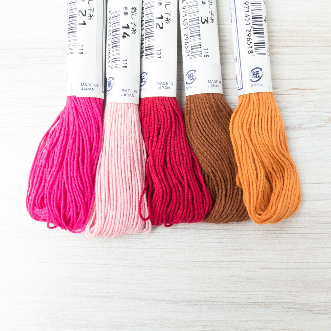 Sashiko Thread Set | Japanese Sashiko Embroidery Thread Collection for ...