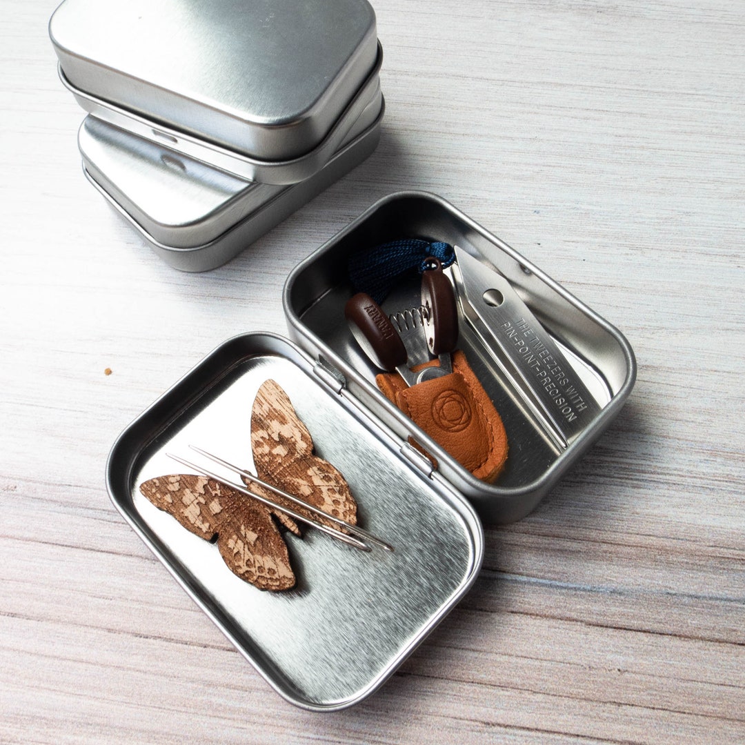 Mini Metal Tins | Small Hinged Steel Tins for Storage - Etsy
