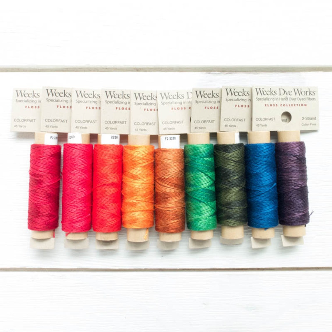 Embroidery Floss Set | Weeks Dye Works 2-strand Hand Over-dyed ...