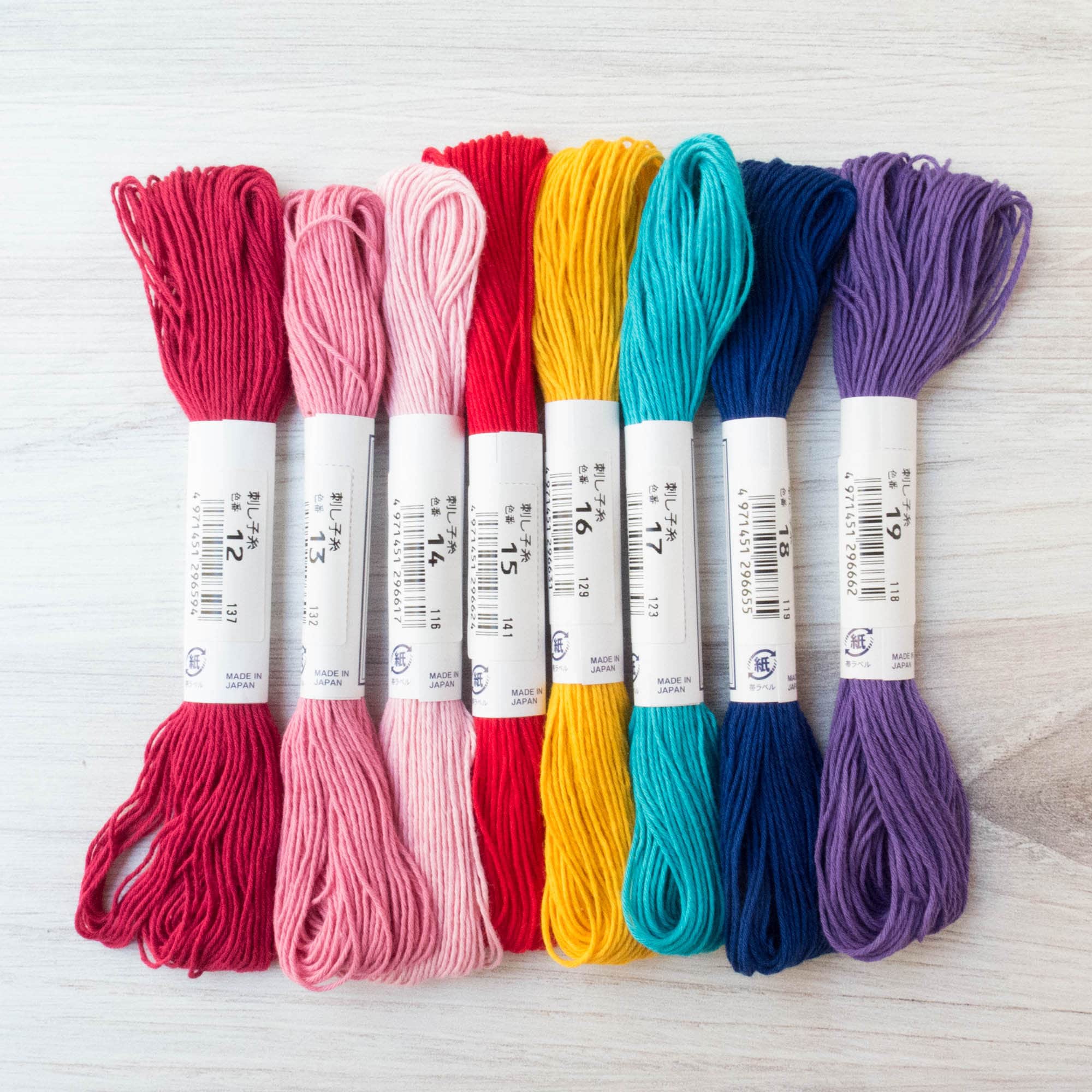 Sashiko Thread Set Japanese Sashiko Cotton Thread Collection | Etsy