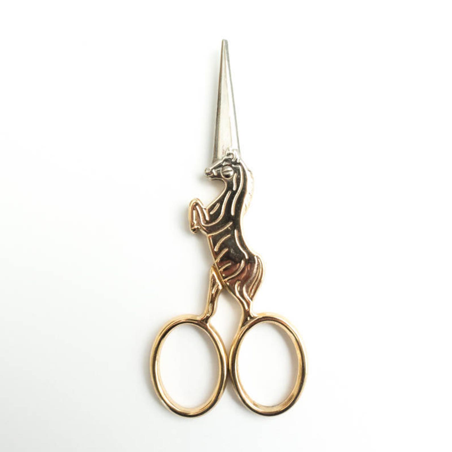 Unicorn Embroidery Scissors Small Golden Scissors Modern - Etsy