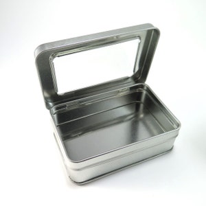 Rectangular Mint Tins With Window Lid | 4.25 Inch (11 Cm) Medium ...