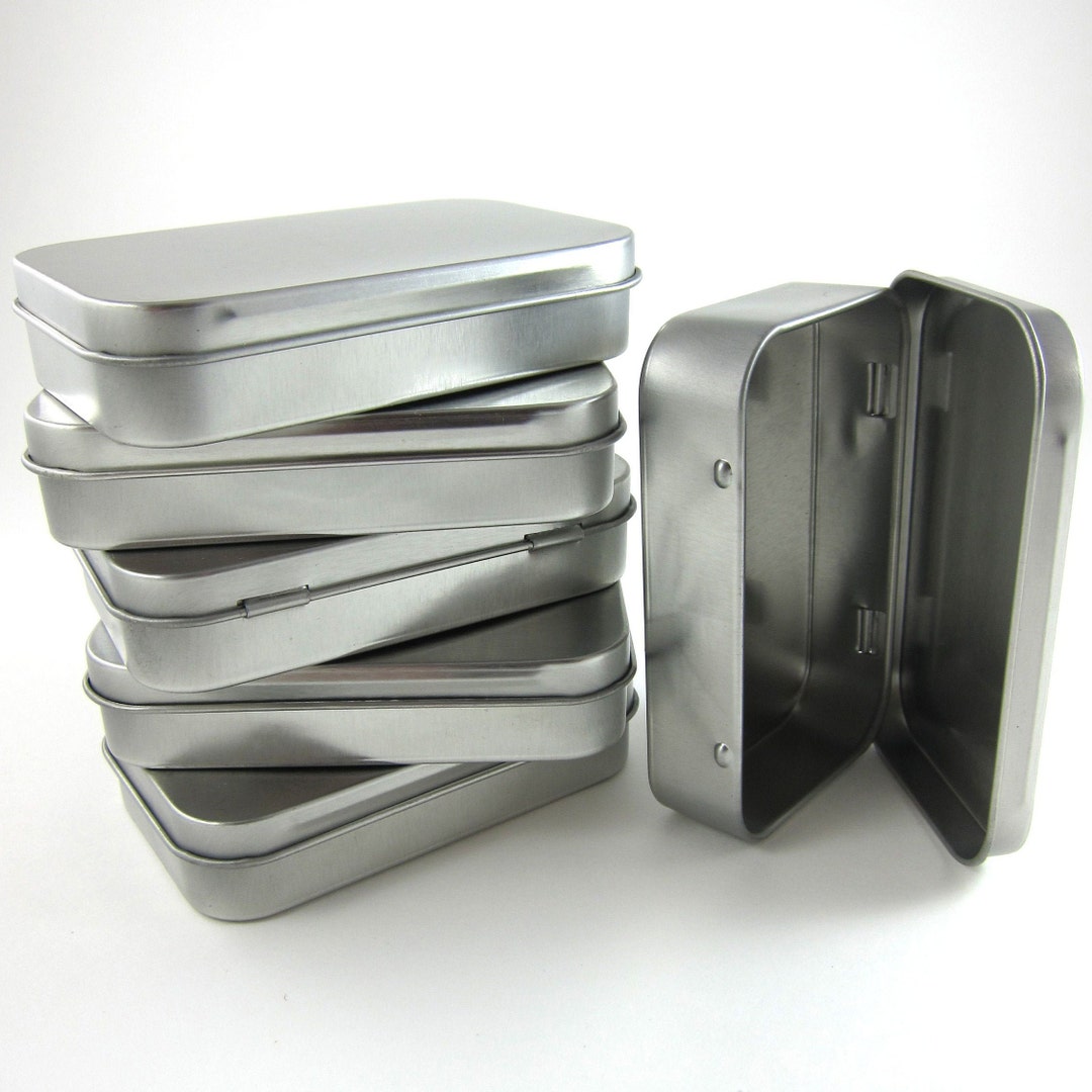 Metal Tins | Blank Altoid Tins, Hinged Lid Tin Boxes for Wedding Favors ...