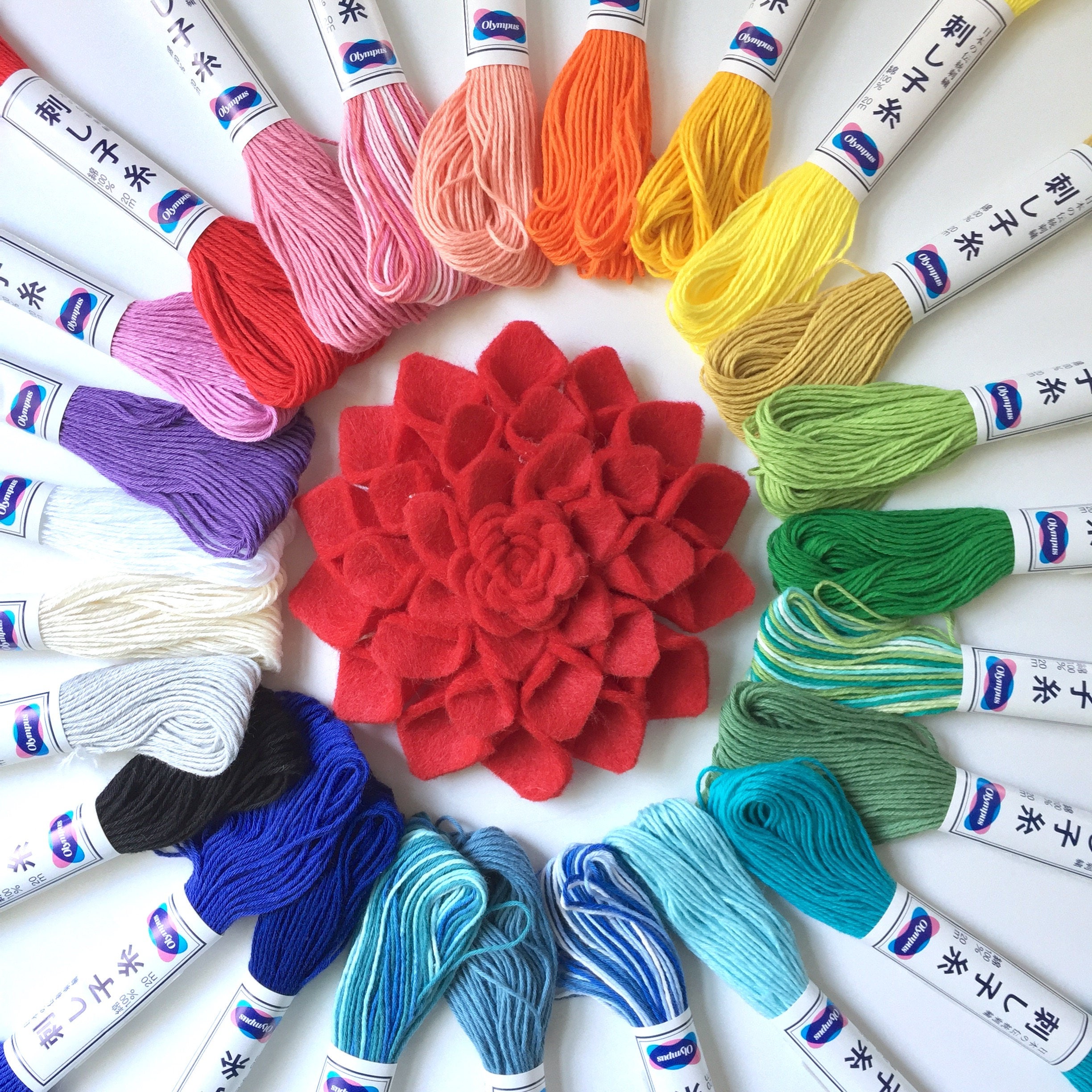 Sashiko Embroidery Kit Japanese Hand Embroidery Sashiko - Etsy