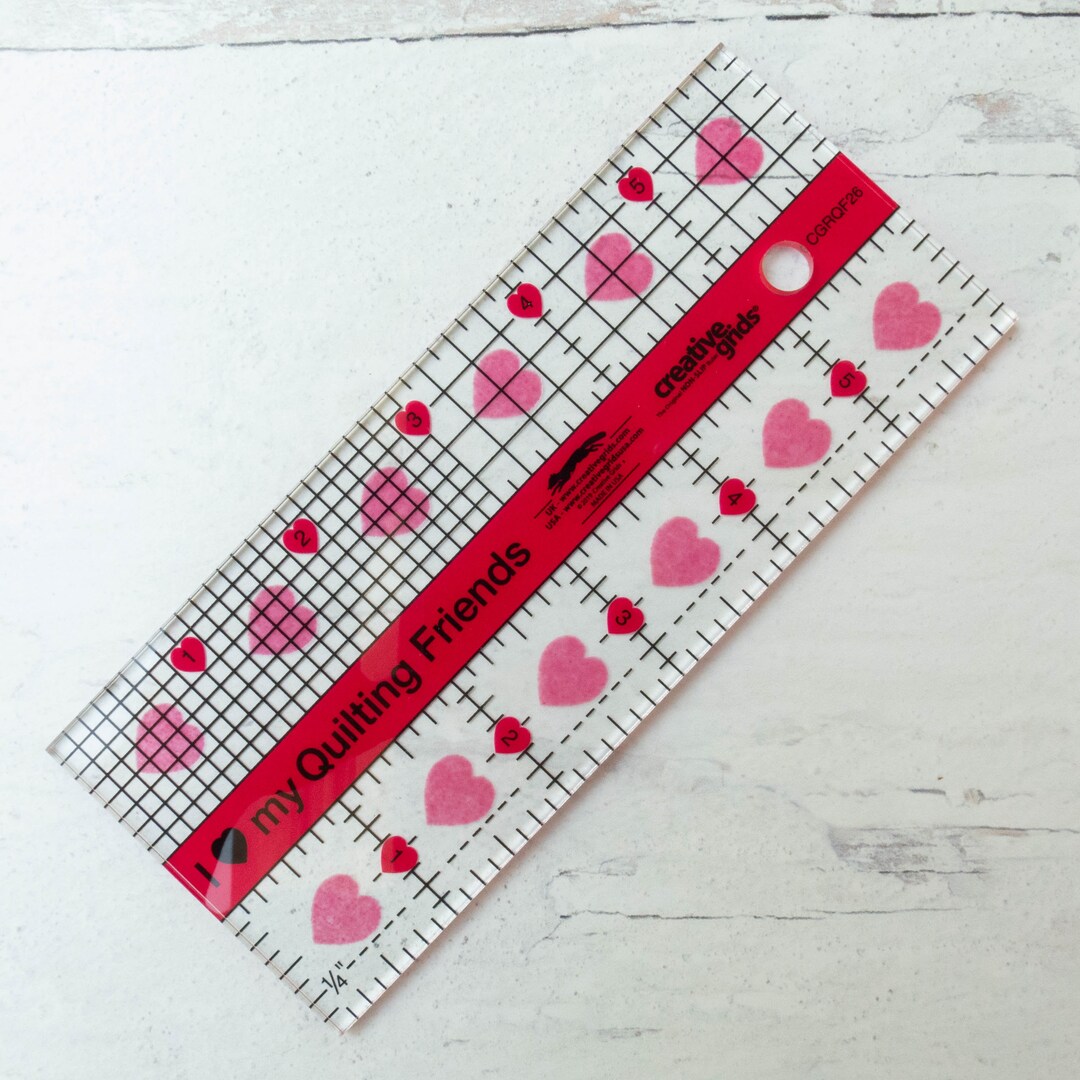 Creative Grids Mini Ruler | I Love My Quilting Friends Acrylic Small ...