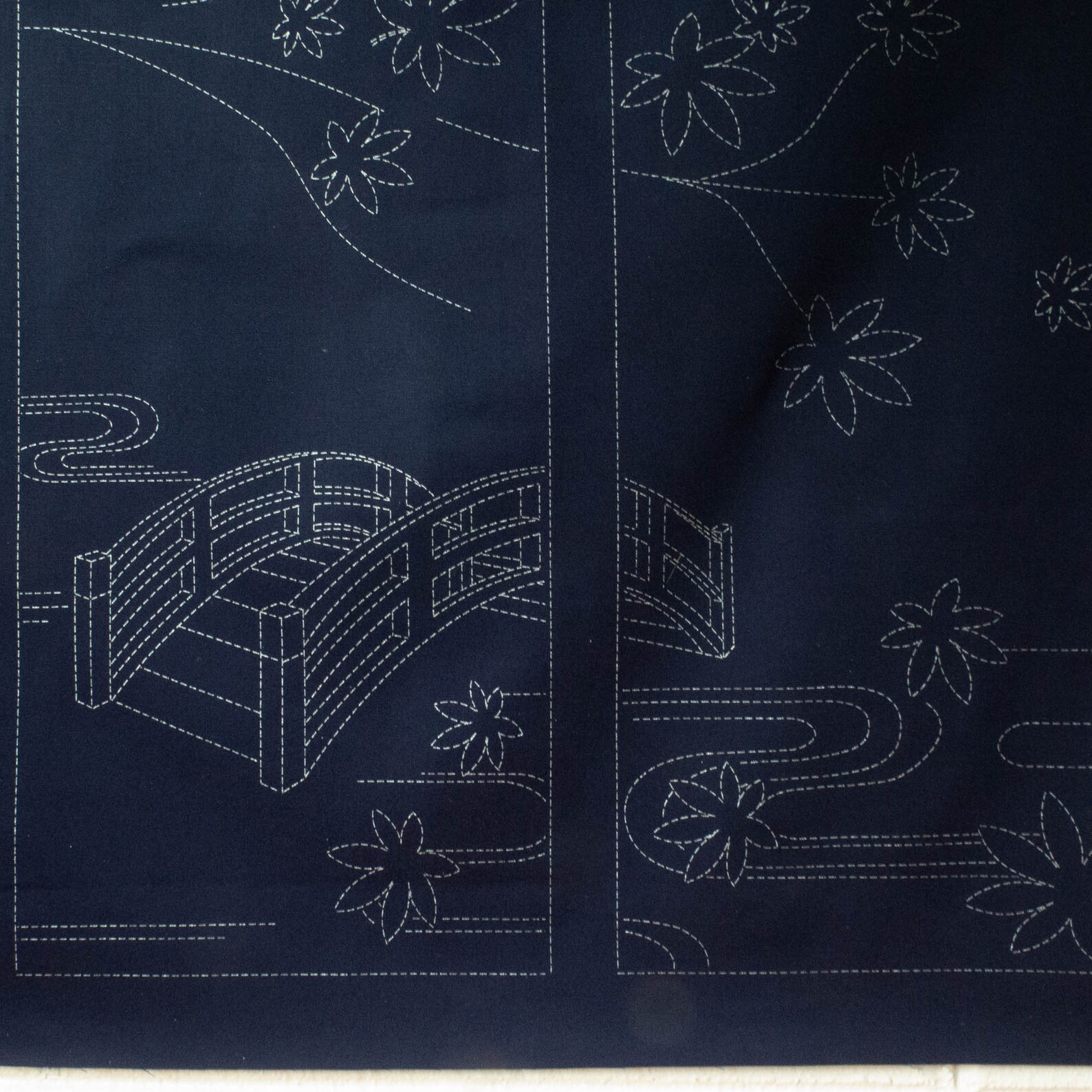 Large Sashiko Sampler | 4 Panel Large Scale Sashiko Embroidery Pattern ...