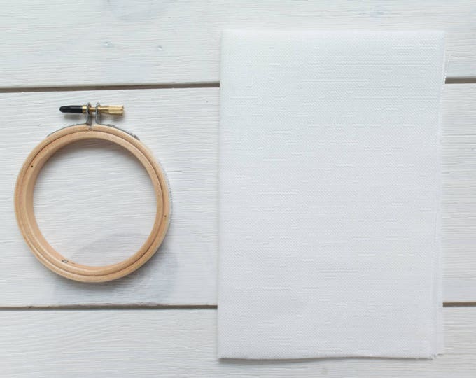 32 Ct White Linen Cross Stitch Fabric Belfast Linen for - Etsy