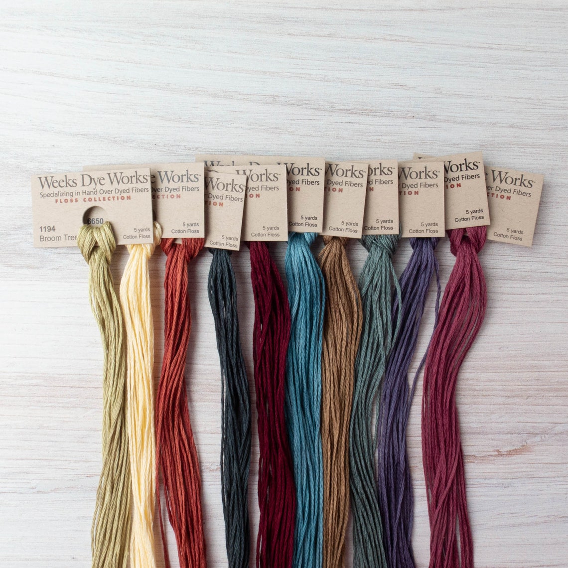 Embroidery Floss Set | Weeks Dye Works Hand Over-dyed 6-stranded Cotton ...