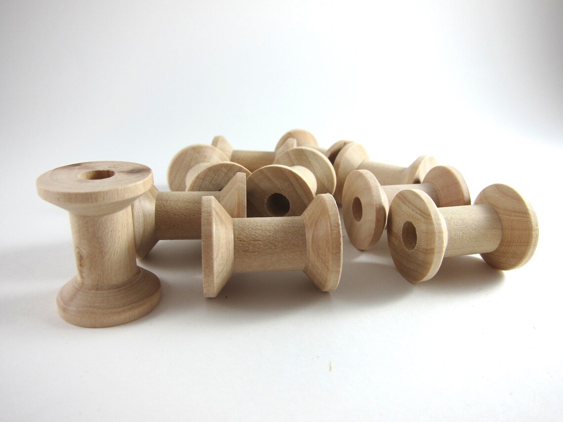 Wooden Spools Unfinished Wood Thread Spools Sewing Spools - Etsy