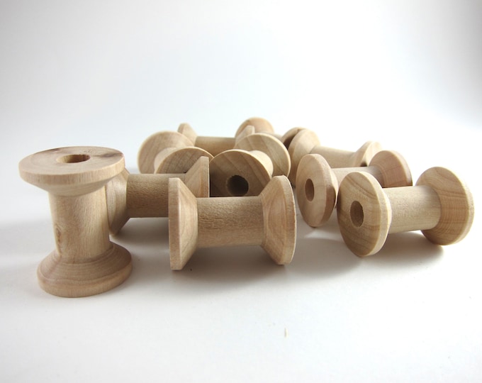 Wooden Spools Unfinished Wood Thread Spools Sewing Spools | Etsy