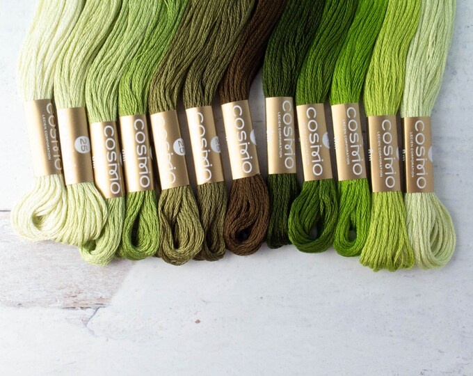 Cosmo Embroidery Floss Set | Japanese Cotton Embroidery Floss ...