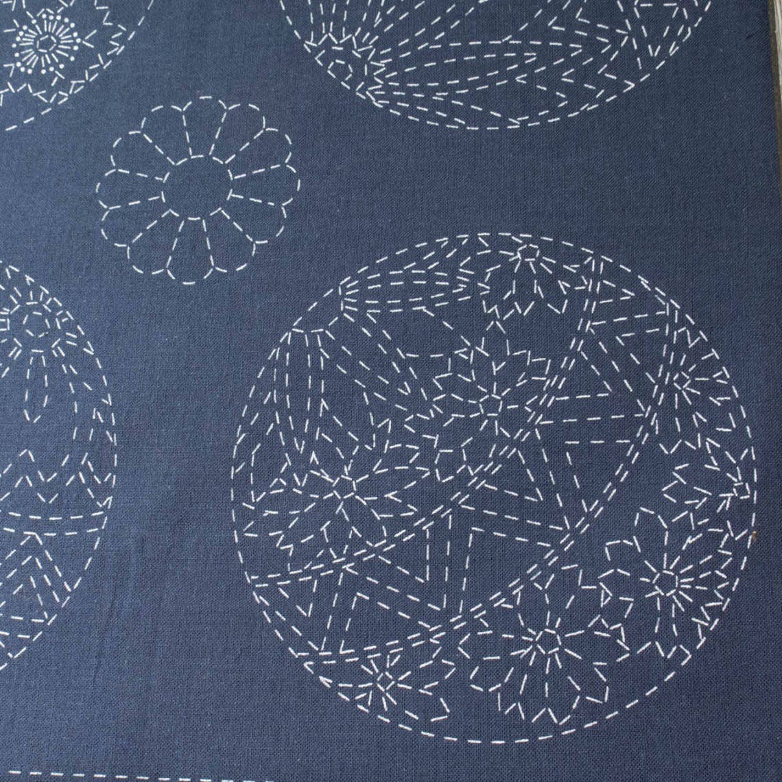 Sashiko Embroidery Kit Japanese Hand Embroidery Sashiko - Etsy