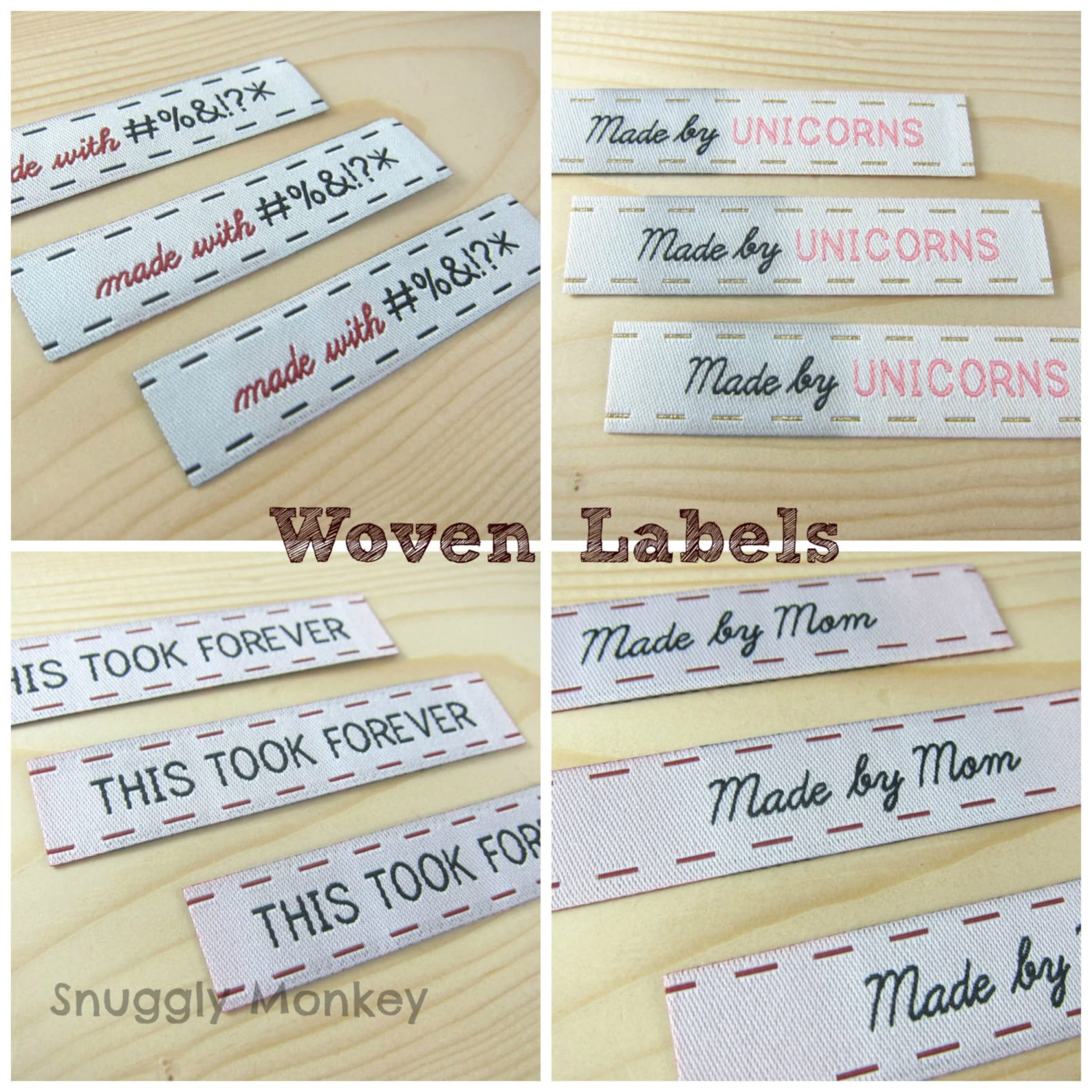 Woven Labels This Took Forever Sew-in Woven Label for - Etsy